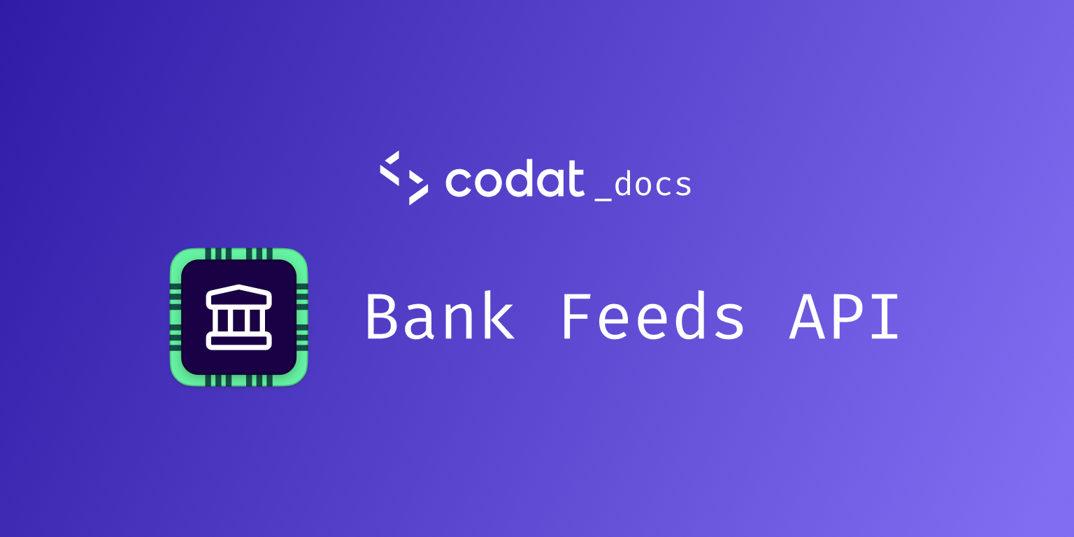 Bank Feeds API | Codat_docs